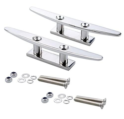 Thorn Boat Cleat 8 Inch Marine Dock Cleats 316 Stainless Steel Flat Top ...