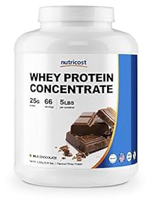 Amazon.com: Nutricost Whey Protein Concentrate (Chocolate) 5LBS: Health ...