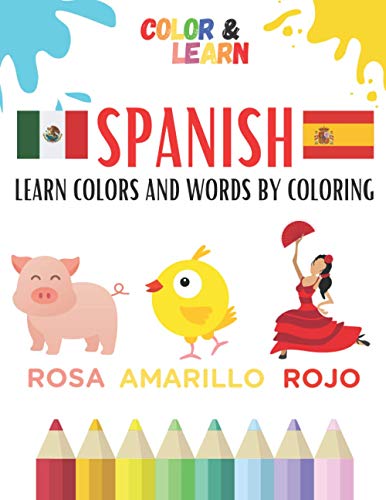 SPANISH: Learn Colors and Words by Coloring - Use Visual Memory to ...