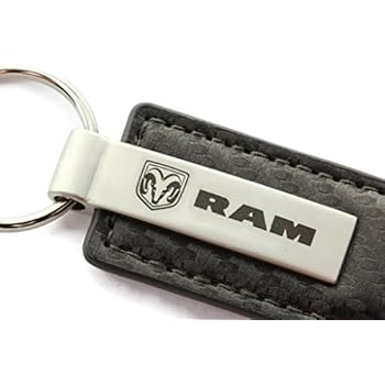 Amazon.com: Dodge Charger Gun Metal Carbon Fiber Leather Key Chain ...