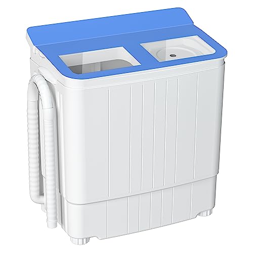 Superday 21.6 lbs Portable Washing Machine, 2 in 1 Mini Compact Twin ...