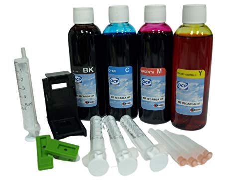 301 Kit de Recarga para Cartuchos de Tinta HP 301-301XL Negro y Color, Incluye Clip y Accesorios ...