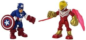 Amazon.com: Playskool Heroes Super Hero Adventures Captain America ...
