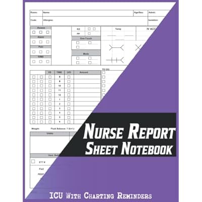ICU Nurse Report Sheet Notebook: Organize Shifts, Nepal | Ubuy