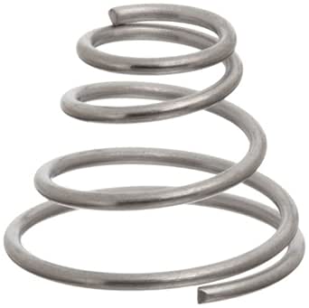 Conical Compression Spring, Type 302 Stainless Steel, Inch, 0.375 ...