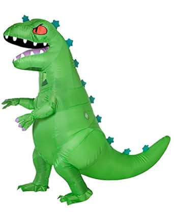 Amazon.com: Spirit Halloween Adult Rugrats Reptar Inflatable Costume ...