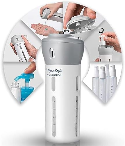 Home Stylo 4-In-1 Travel - Dispenser Bottle – Leak-Proof Refillable ...