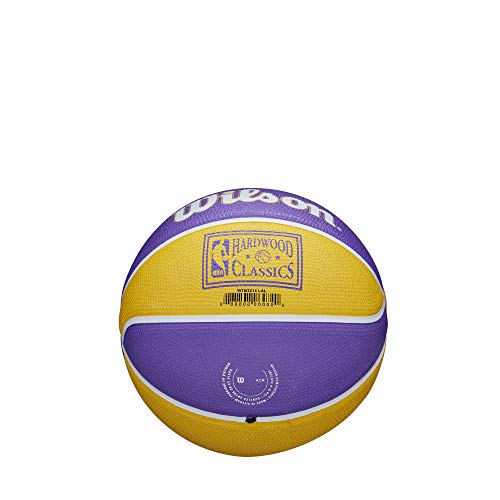 WILSON NBA Team Retro Mini Basketball - Los Angeles Lakers on Galleon ...