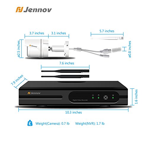Security Camera System Wireless, Jennov-DCJE-K4-A82WJ13-V95 | CAMERA ...