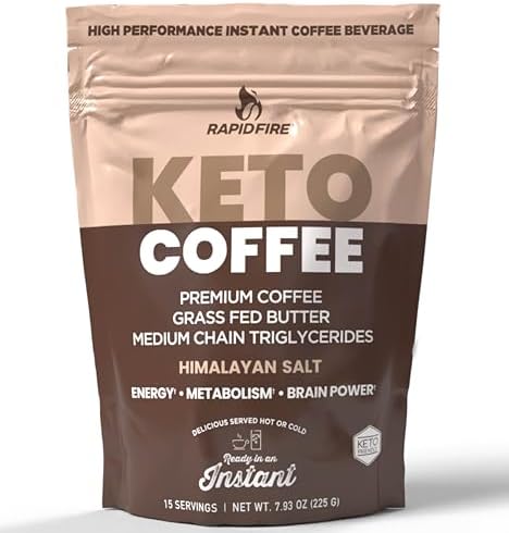 Rapidfire Ketogenic High Performance Instant Coffee Mix, Supports ...