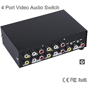 Amazon.com: Dynex S-Video Audio Video Selector Switch DX-VS201 ...