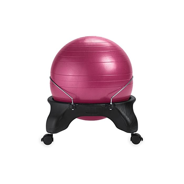 Gaiam Classic Backless Balance Ball Chair – Exercise Stability Yoga ...
