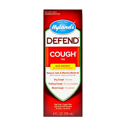 Cough Syrup by Hyland's Defend, Dry Cough Medicine, Mucus and Sore ...