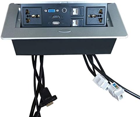 Vosarea Table Pop Up Power Box with Power USB Charger Desktop ...