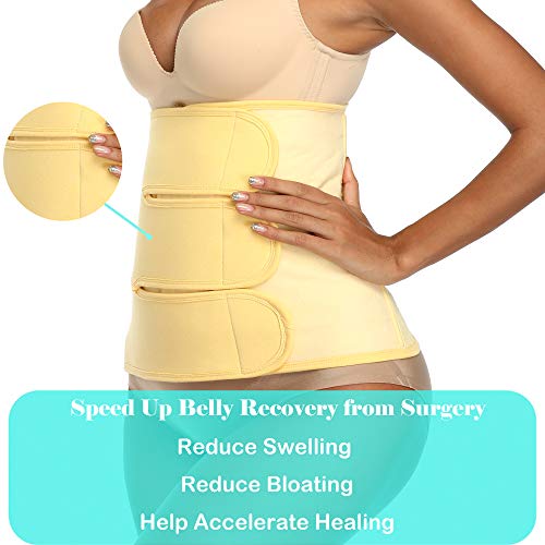 PAZ WEAN Abdominal Surgical Binder Wrap For Stomach Post Surgery Compression C Section ...