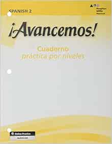 Amazon.com: Avancemos: Cuaderno Practica Por Niveles 2, Revised ...