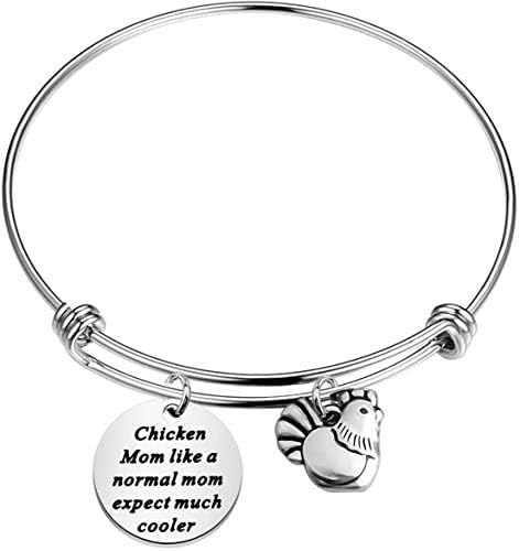 Chicken Bracelet Chicken Lovers Gift Chicken Mom Like A Normal Mom ...
