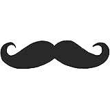 Amazon.com: spdecals Mustache Car Window Vinyl Decal Sticker 6" Wide ...