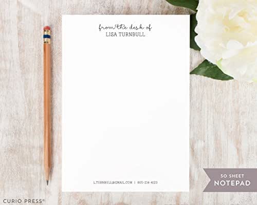 Amazon.com: FANCY NOTES NOTEPAD - Personalized Professional Desk Pad ...