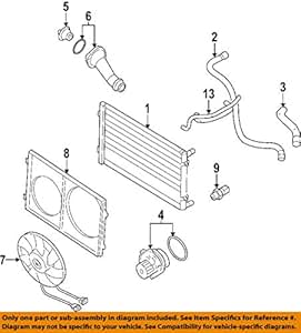Amazon.com: Volkswagen 1K0 122 101 DK, Radiator Coolant Hose: Automotive