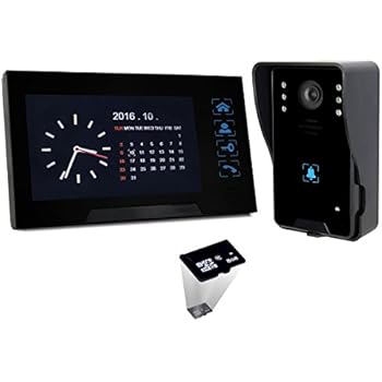 1byone Video Doorphone 2-Wires Video Intercom System 7-inch Color ...