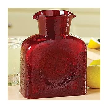 Amazon.com | Blenko Glass Company Red Water Pitcher: Carafes & Pitchers