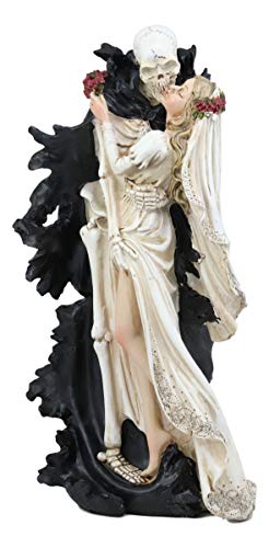Ebros Wedding Bride And Death Angel Grim Reaper Skeleton The Kiss ...