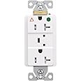 Eaton TRIG8362WS 20 Amp TVSS Surge Protection Duplex Receptacle w/Alarm ...