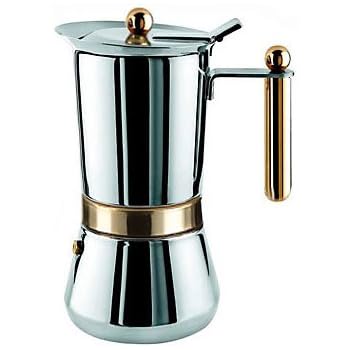 Amazon.com: Vev-Vigano Vespress Oro 4-cup Stainless Steel Stovetop ...