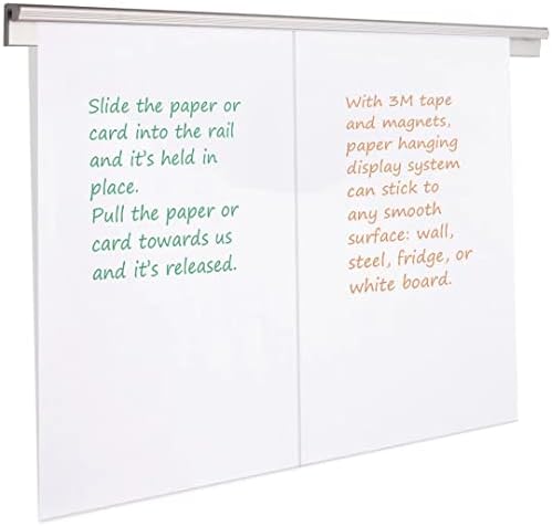 Paper Display Rail and Bulletin Bar for Picture, Photo, Postcard ...