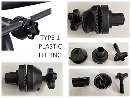 Springs & Canopies Garden Swing Plastic Fittings to attach canopy frame ...