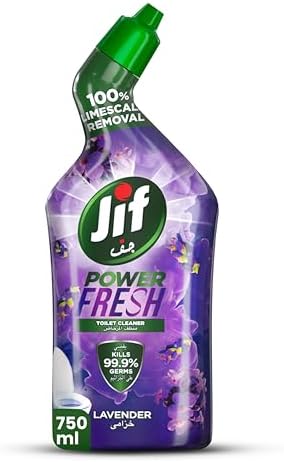JIF Power Fresh Toilet Cleaner Liquid, Lavender, 100% Limescale Remover ...