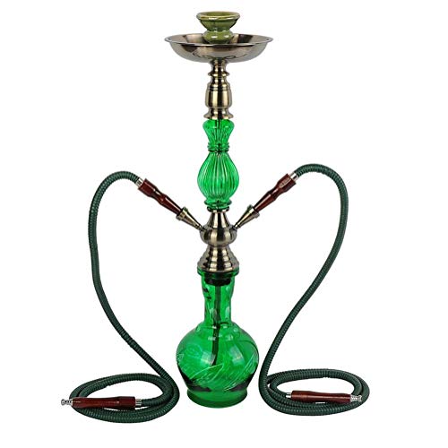 Douup 27.5'' Luxury 2 Pipes Hookah, Arab Style Hookah, Delicate Shisha ...