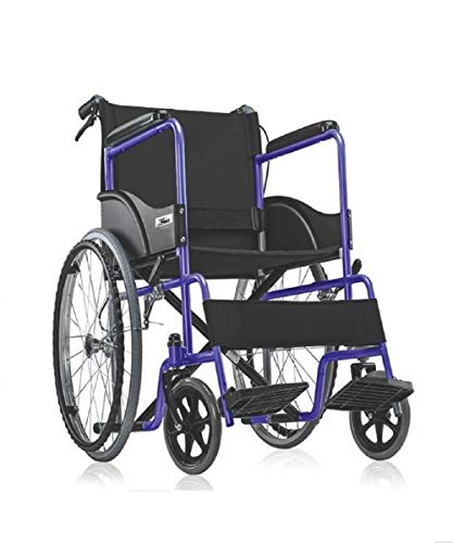 Medequip Healthcare Folding Metal Steel Wheelchair with Dual Break and ...
