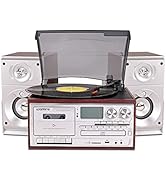 Amazon.com: LoopTone Vinyl Record Player 9 in 1 3 Speed Bluetooth ...