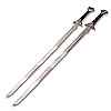 Drizzt Do'Urden Scimitar Sword Set Twinkle & Icingdeath Stainless Steel ...