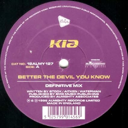 Better the Devil You Know [12" VINYL]: Amazon.co.uk: CDs & Vinyl
