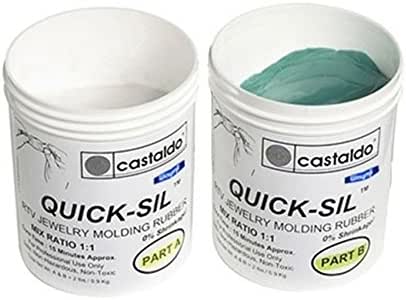 CASTALDO QUICK-SIL TWO PART RTV SILICON MOLD COMPOUND 2.2 LBS: Amazon ...