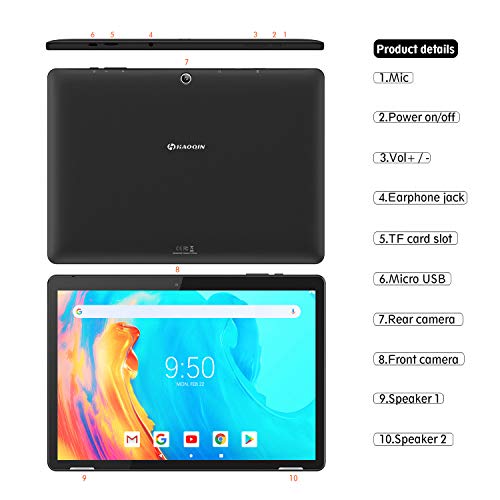Tablet Android 10 Inch - HAOQIN HaoTab H10 WiFi Tablet PC Quad Core 2GB ...