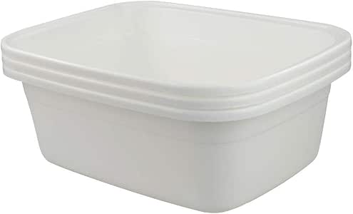 Amazon.com: Teyyvn Large Plastic Dish Pan/Washbasin, Pack of 3 ...