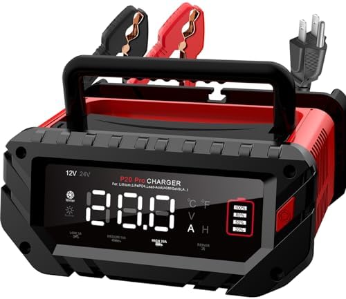 Lithium Lifepo4 Battery Charger,12V 24V Fully Automatic Car Battery ...