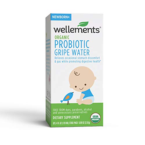 Wellements Organic Liquid Probiotic, 4 Fl Oz, Eases Baby's Stomach ...
