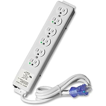 Amazon.com: 6 Outlet Hospital Grade Power Strip - 6ft Cord - Medical ...