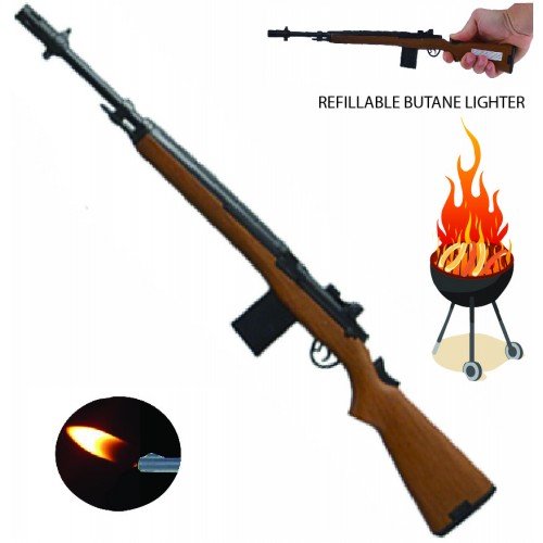 M14 / M1 Rifle Refillable BBQ Butane Lighter | Amazon price tracker ...