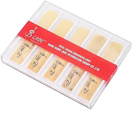 10 Pack of Clarinet Reeds, Plastic B-Flat Strength 2.5 Clarinet Reeds ...