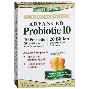Buy Nature's Bounty Ultra Strength Advanced Probiotic 10, Cets 60 ea ...