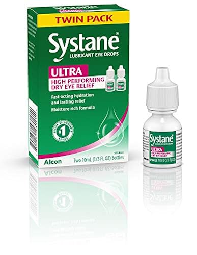 Systane Ultra Lubricant Eye Drops, Artificial Tears for Dry Eye, Twin ...