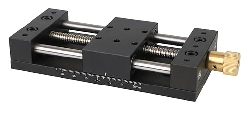 Manual Linear Stage 75mm Sliding Table Linear Rail Guide Aluminium ...