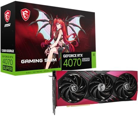MSI Gaming RTX 4070 Super 12G Gaming X Slim MLG Graphics Card (NVIDIA ...