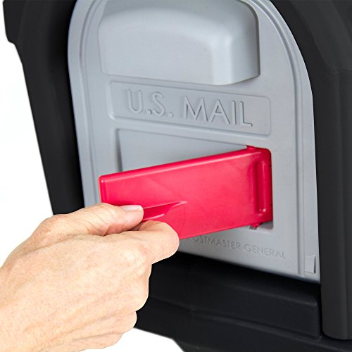 Simplay3 Classic Plastic Residential Mailbox & Post Mount Combo Kit ...